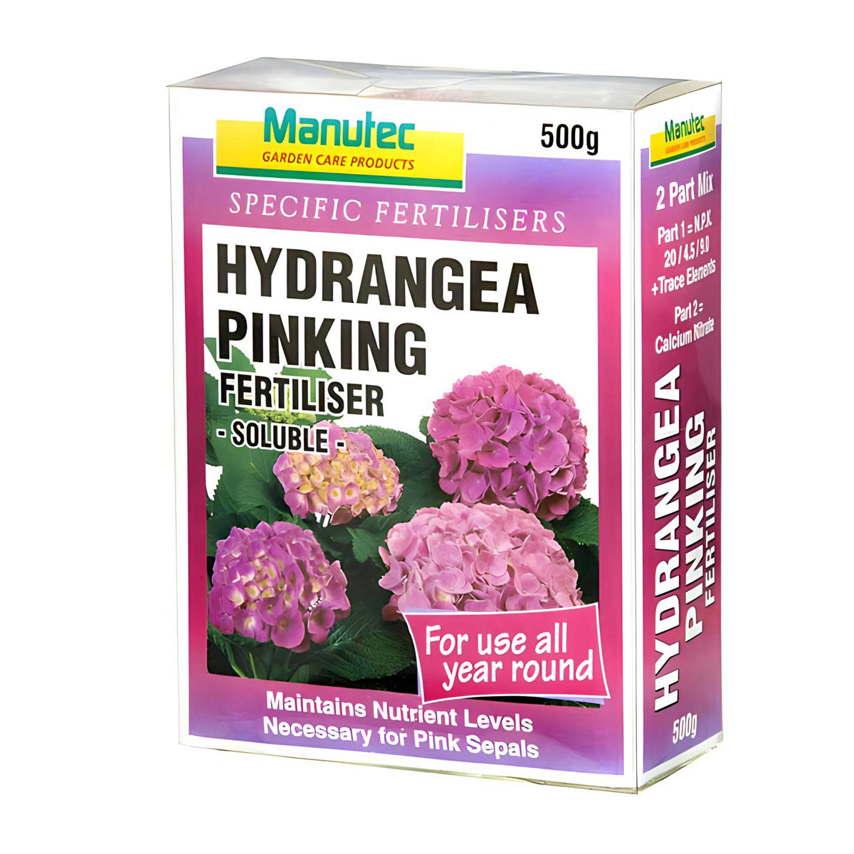 Manutec Hydrangea Pinking Fertiliser 500g – Entell Ltd